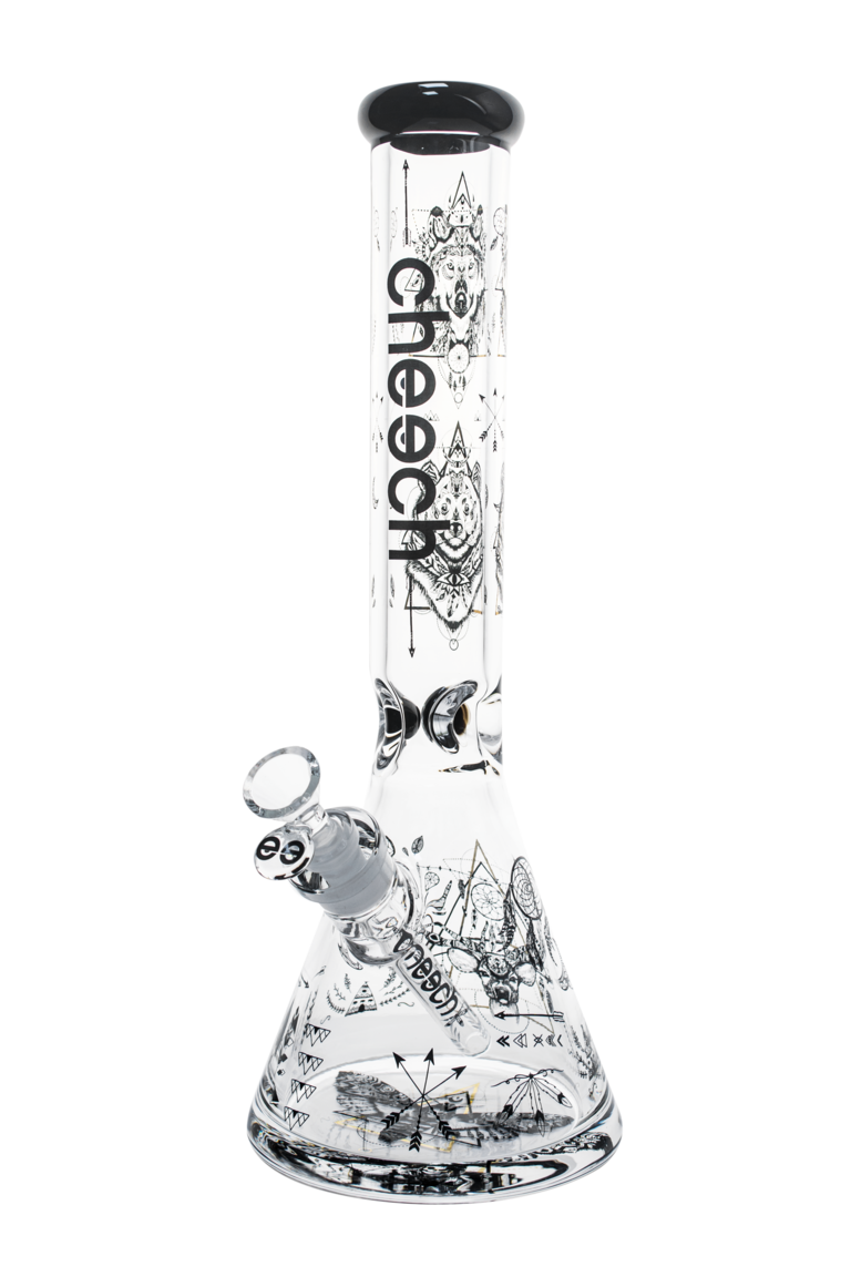 Cheech Glass 16” 12mm Base Spirit Animal Decal Beaker Bong | Online