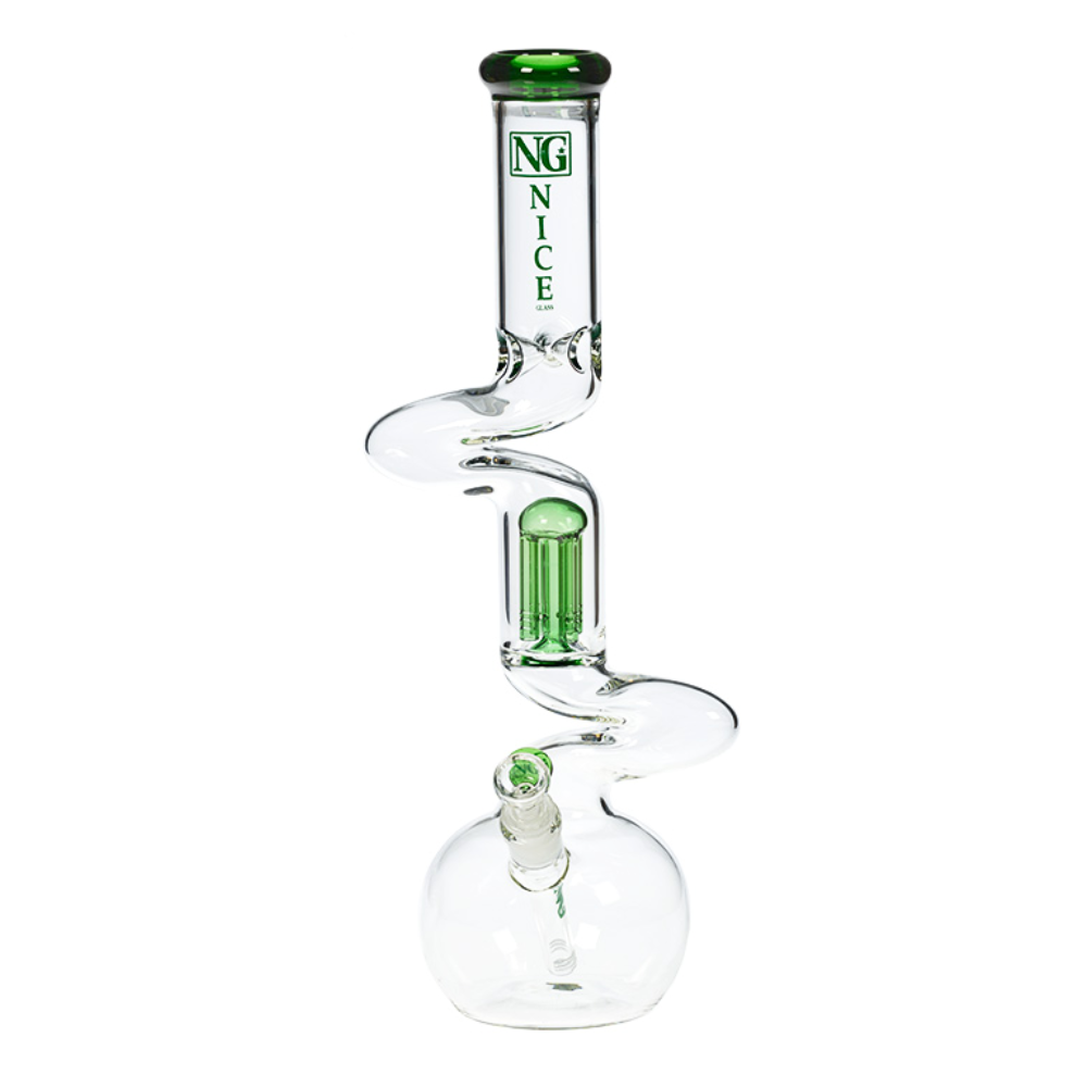 Nice Glass - 18" Double Zong 4-Arm Perc Beaker - Canvape.com
