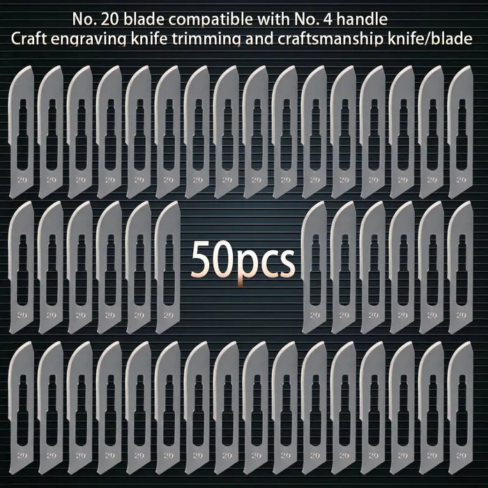 No.4 Handle With 50pcs No. 20 Blades