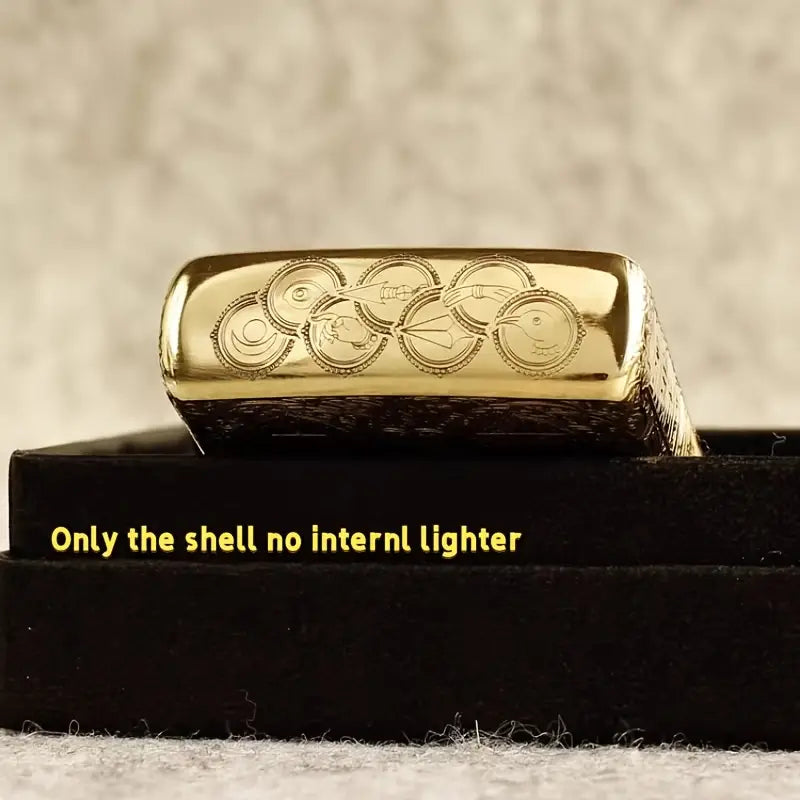 Engraved Nine Palaces and Bagua Diagram Flip Cover Lighter Shell ...